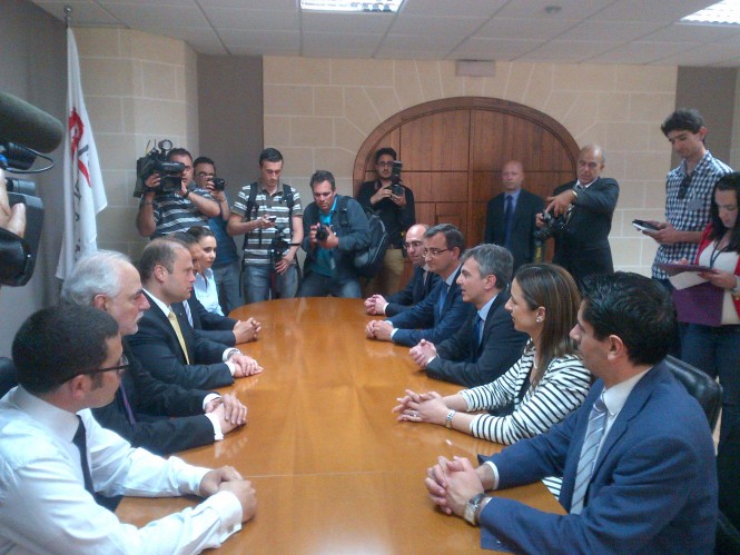 New PN Leader visits PL headquarters - TVMnews.mt