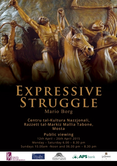 Wijra ta' Skultura minn Mario Borg bl-isem ta' 'Expressive Struggle ...