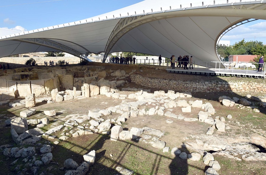 FILMAT: inawgurata t-tinda fuq it-tempji neolitiċi f'Ħal Tarxien ...