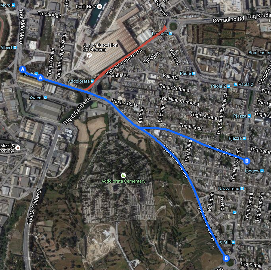 Paola roads closed due to works on Tidal Lane - TVMnews.mt