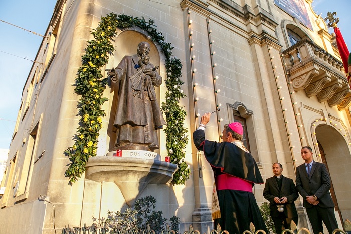 Gozo commemorates Dun Ġorġ with a statue at It-Tokk - TVMnews.mt
