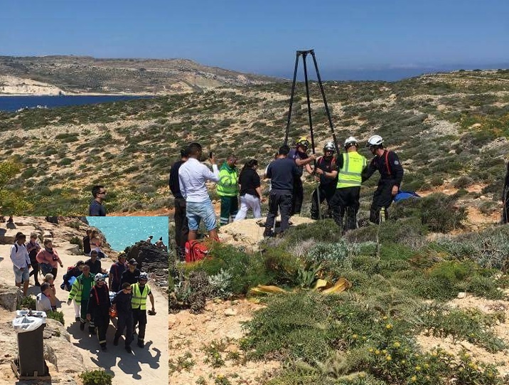 Youth injured in borehole three-storey fall in Comino suffering from ...