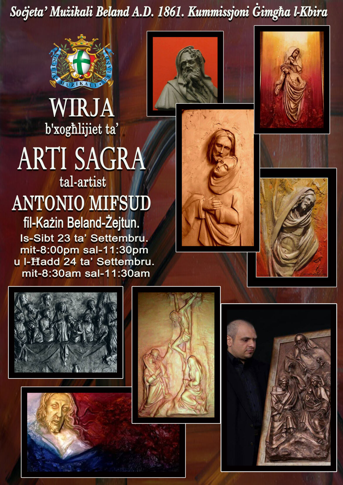 Wirja ta’ Arti Sagra għall-Okkażżjoni ta Żejt iż-Żejtun fis-Sede tas ...