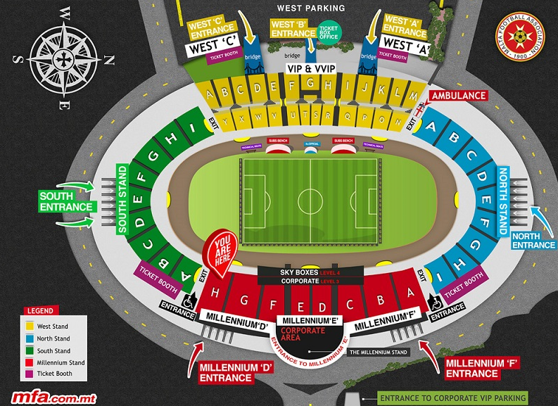 MFA: Dawk li għandhom aċċess għad-dħul fil-Millennium Stand intitolati ...