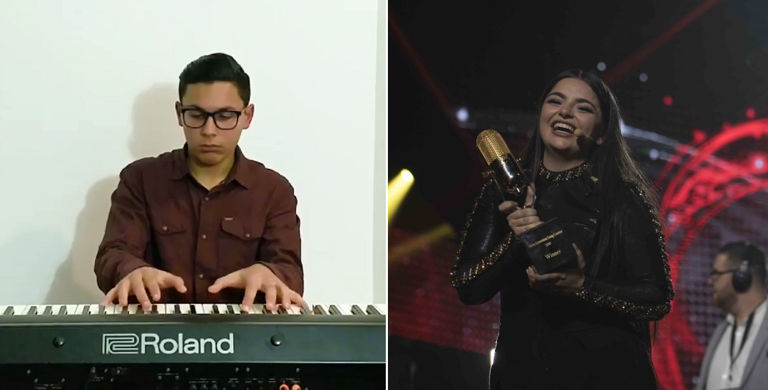 Only 16 but he pleases the ear with a different version of 'Taboo ...