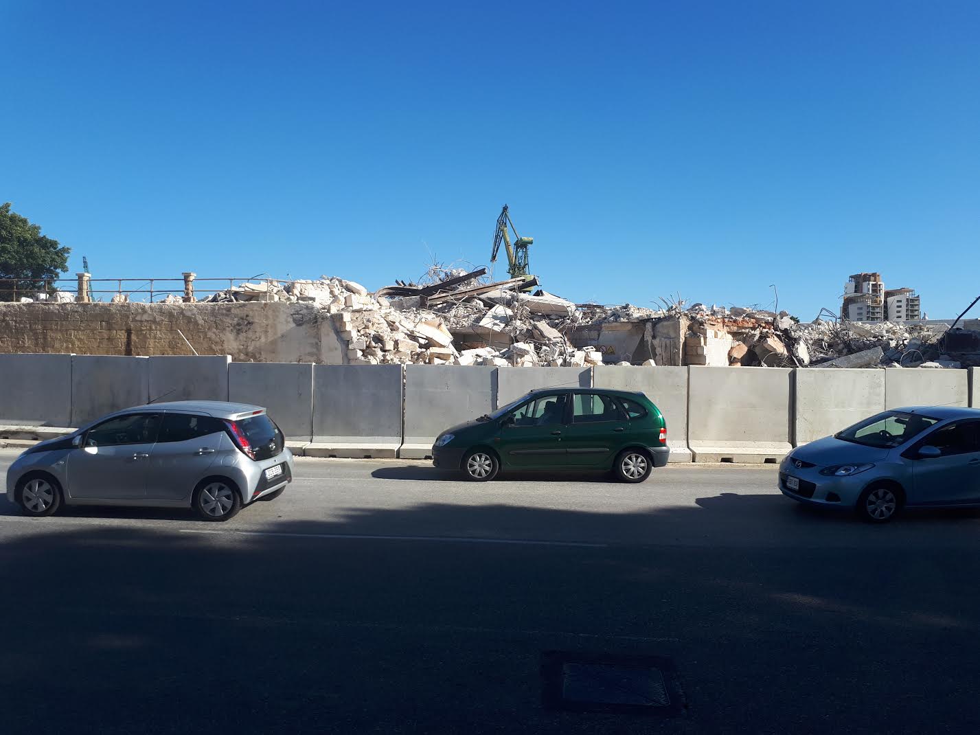 Where can you pass from while works are being carried out at Marsa ...