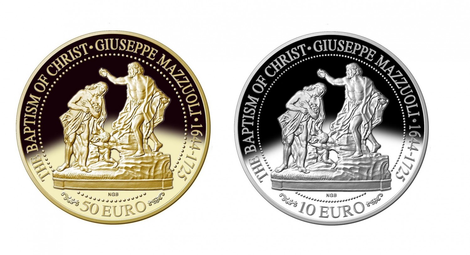 Gold, silver coins issued depicting Baptism of Christ - TVMnews.mt