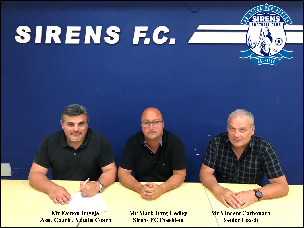 Vince Carbonaro kowċ ġdid ta' Sirens FC - TVMnews.mt