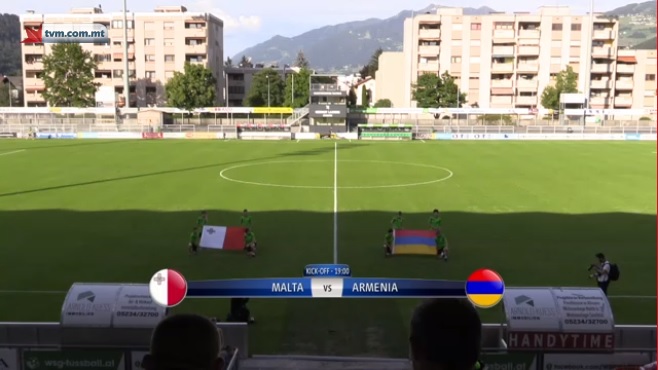 FILMAT: Malta - Armenja 1-1 sa tmiem l-ewwel taqsima. Ara l-goal ta ...