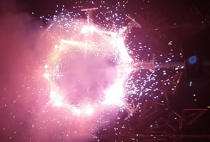 WATCH: Siġġiewi with first fireworks propeller which produces colourful ...