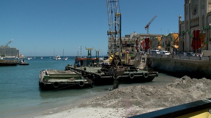 Increase of sandy area in Balluta Bay - TVMnews.mt
