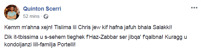 Imut Chris Portelli, il-ħaddiem li waqa' fil-power station ta' Delimara ...