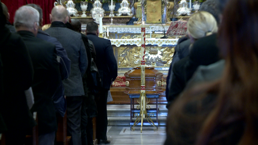 Chris Portelli’s son bids his father a final farewell by performing ...