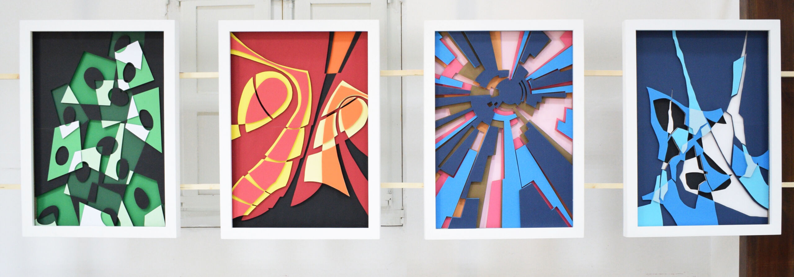 Abstract art with cardboard shapes exhibited at St Joseph Home - TVMnews.mt