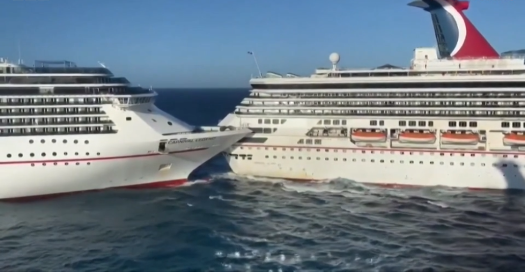 Two cruise liners collide in the Caribbean - TVMnews.mt