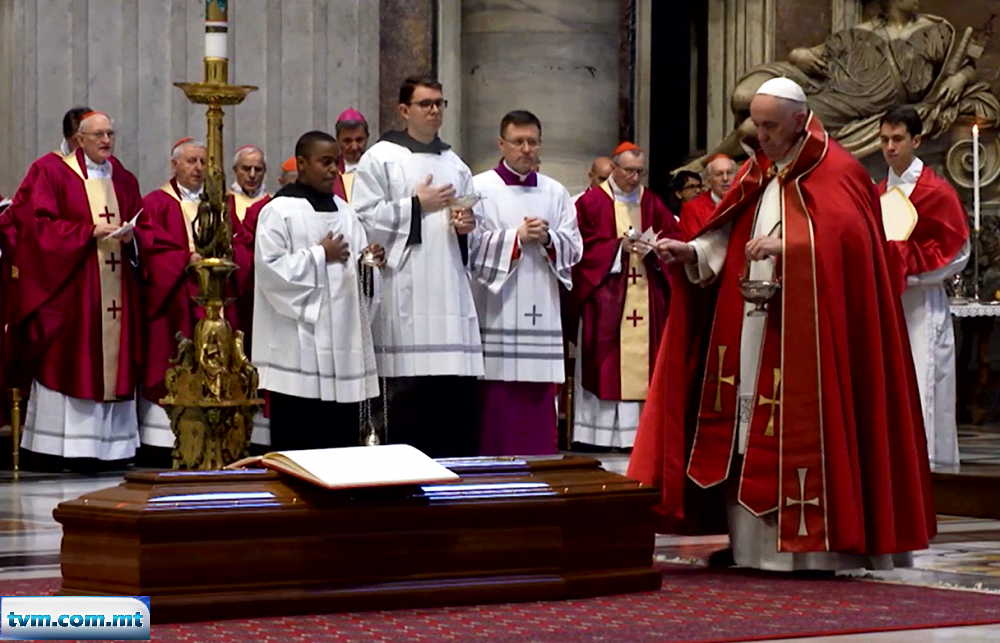 EXCLUSIVE FOOTAGE: Cardinal Prospero Grech's funeral this morning ...