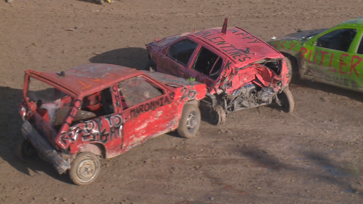 WATCH: Female drivers crash their cars into each other in demolition ...