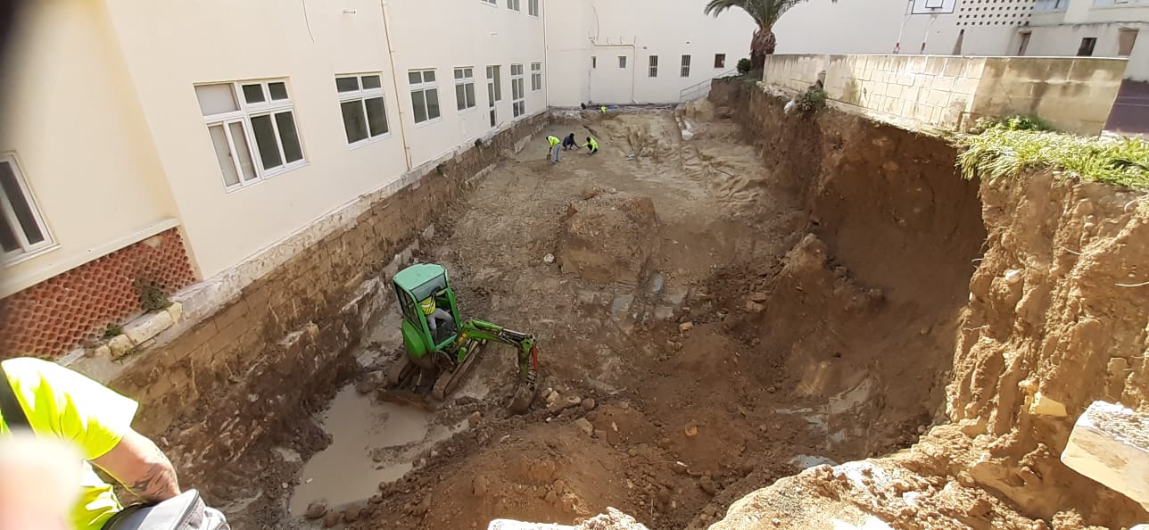 Għaddej xogħol ta' skavar għall-iskola primarja l-ġdida fir-Rabat ...
