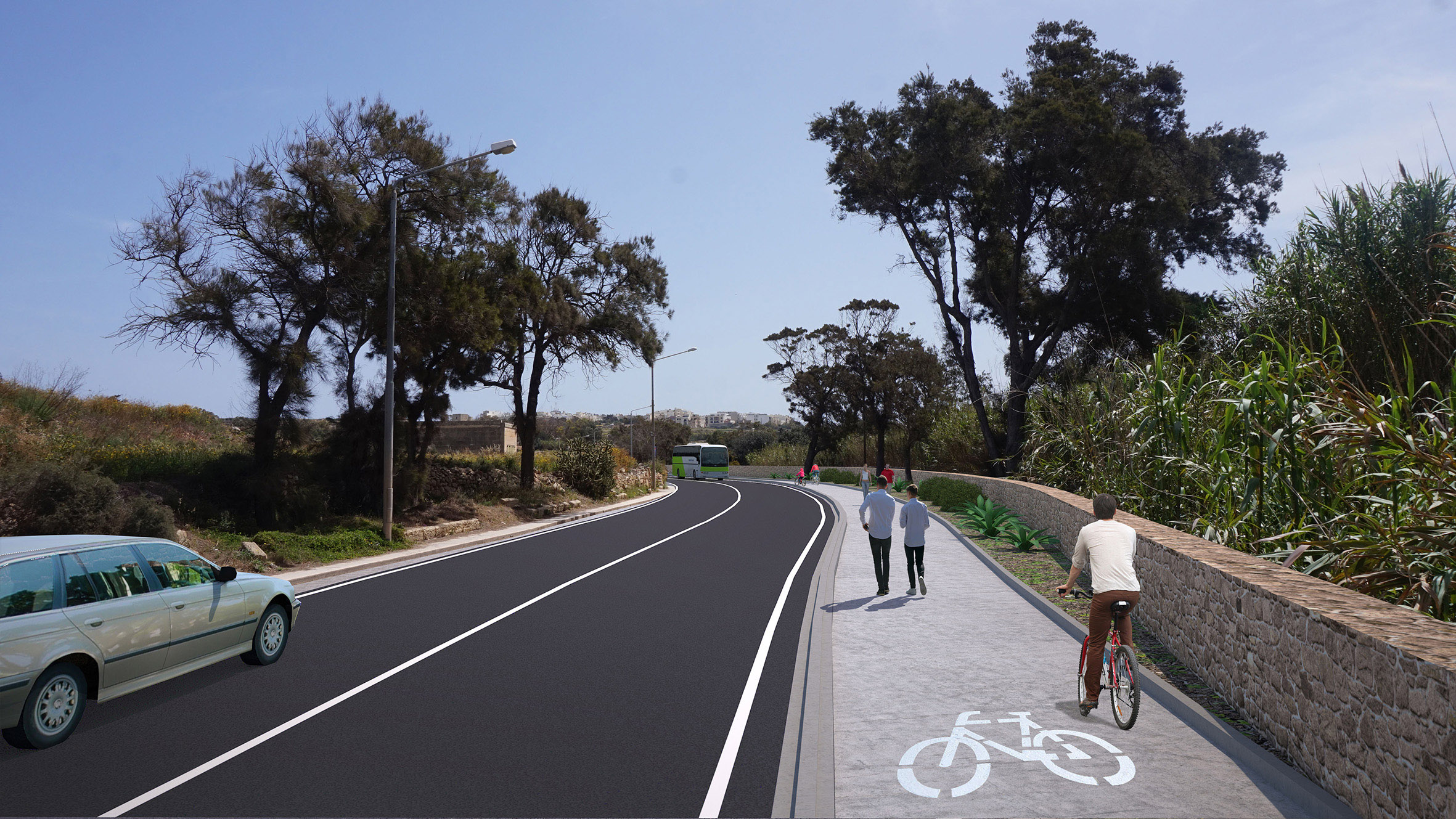 Wied il-Għajn old bypass to have pedestrian-bicycle lanes - TVMnews.mt
