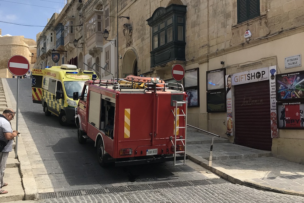 WATCH: Man hospitalised after incident in Rabat, Gozo cinema lift ...