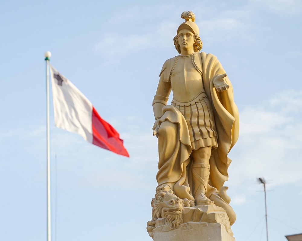 Inauguration of restored St George statue in Ħal Qormi - TVMnews.mt