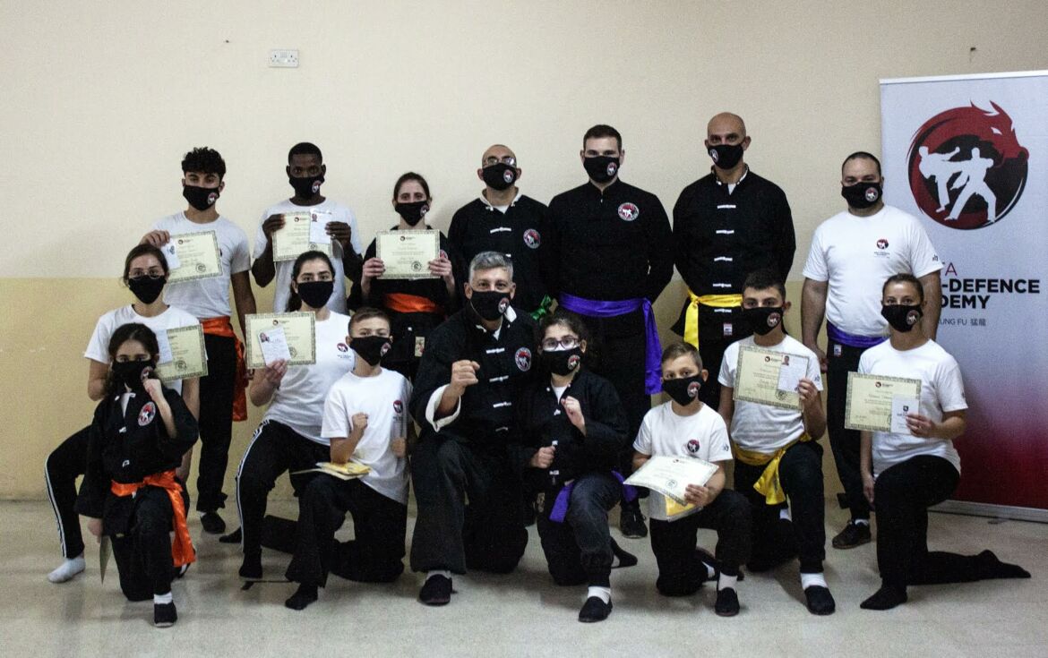Il-Malta Self-Defence Academy b'numru ta eżamijiet fil-Mon Lung Kung Fu ...