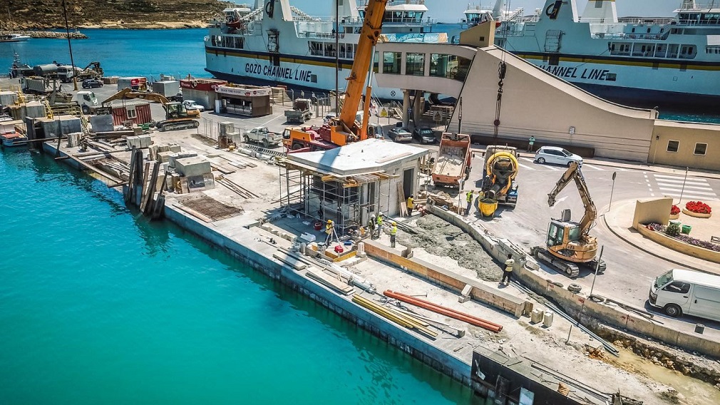 Final works underway on the fast ferry terminal in Gozo - TVMnews.mt
