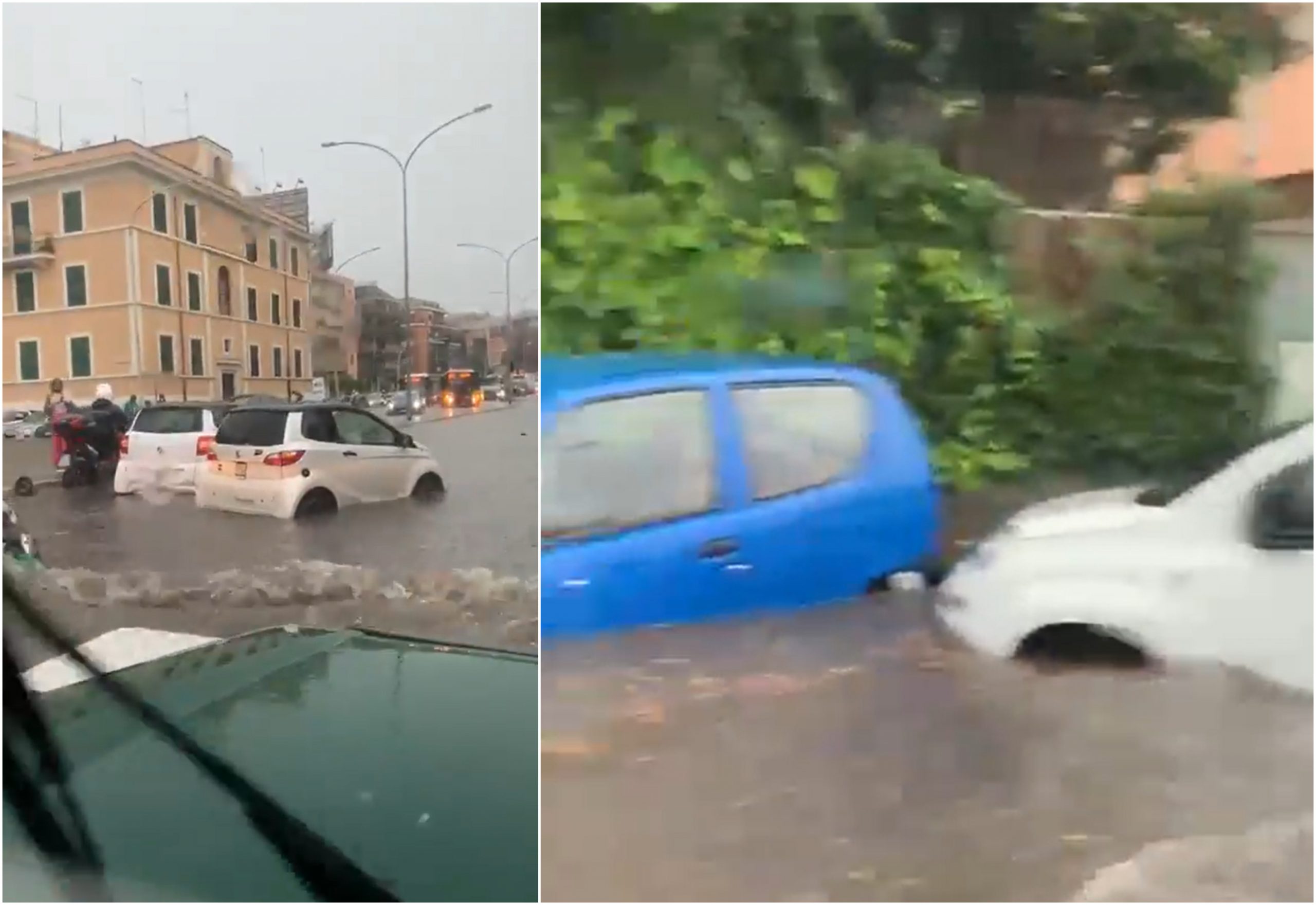 WATCH: Rome hit by floods - vehicles carried away and children trapped ...
