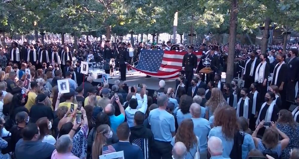 Watch: The United States commemorates the 20th anniversary of 9/11 ...