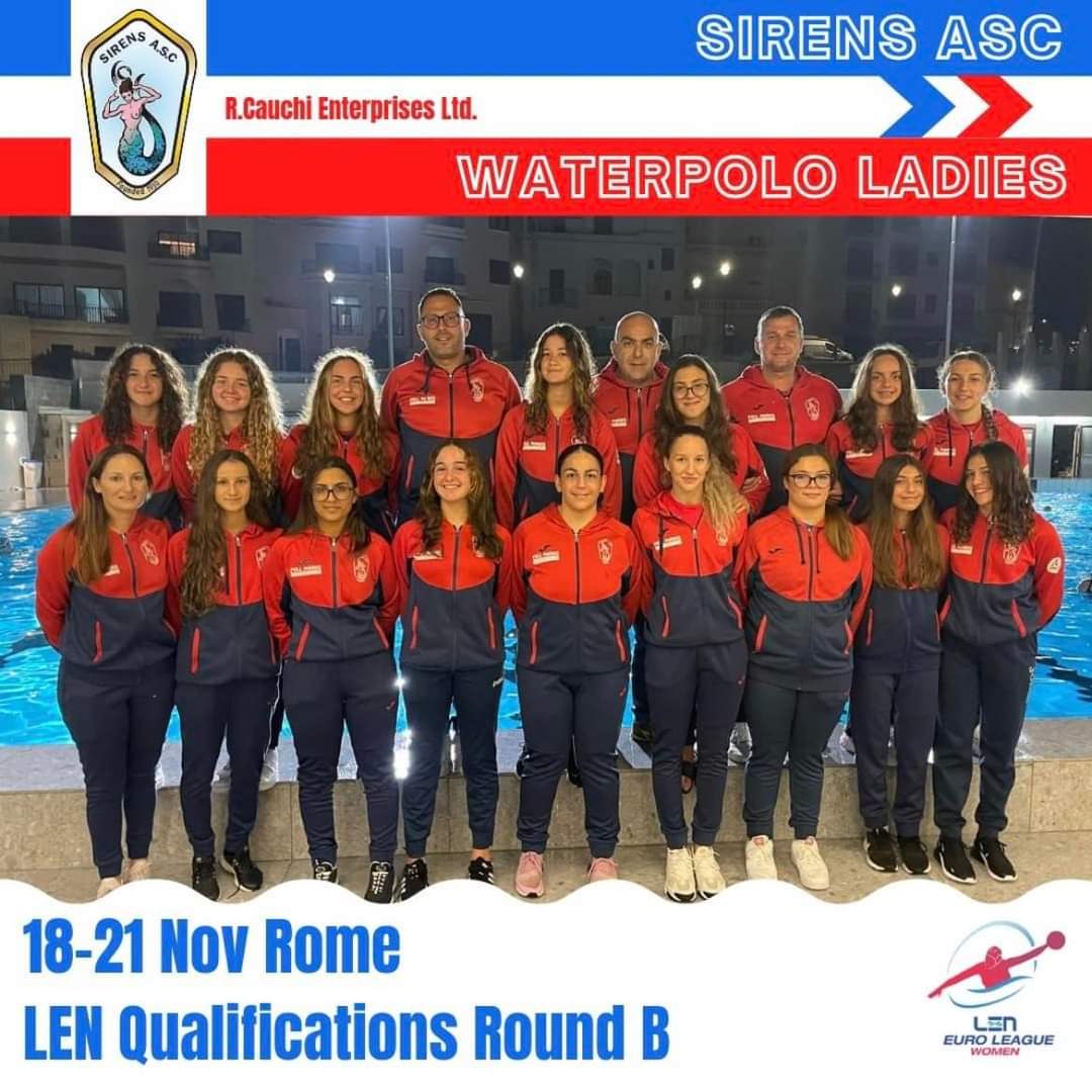 Sirens Malta f'Ruma għar-Rawnd ta' Kwalifikazzjoni tal-Waterpolo ...