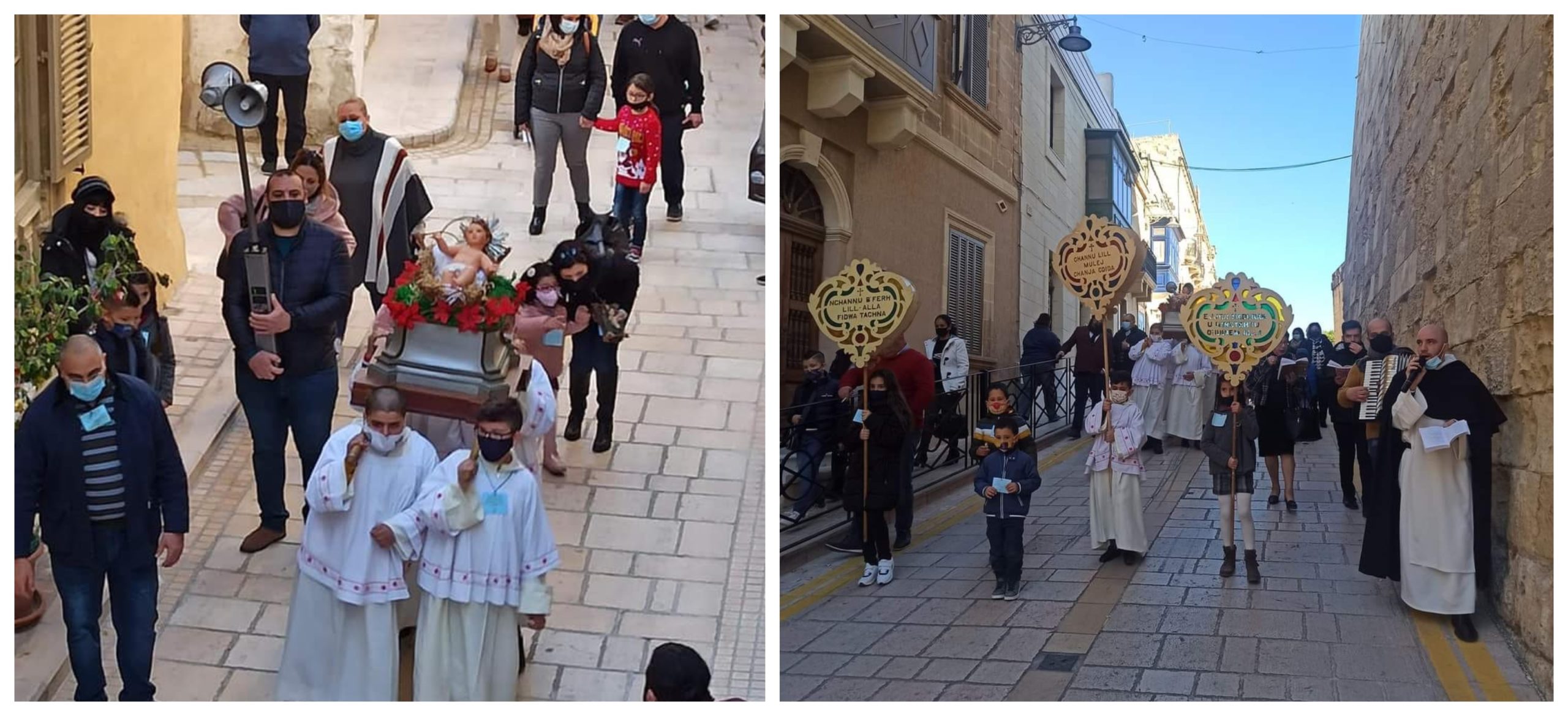 Baby Jesus procession held in Vittoriosa - TVMnews.mt