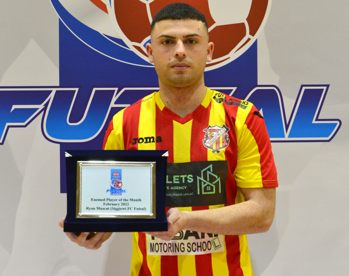 Futsal: Ryan Muscat ir-rebbieħ tal-Enemed Plejer ta’ Frar - TVMnews.mt