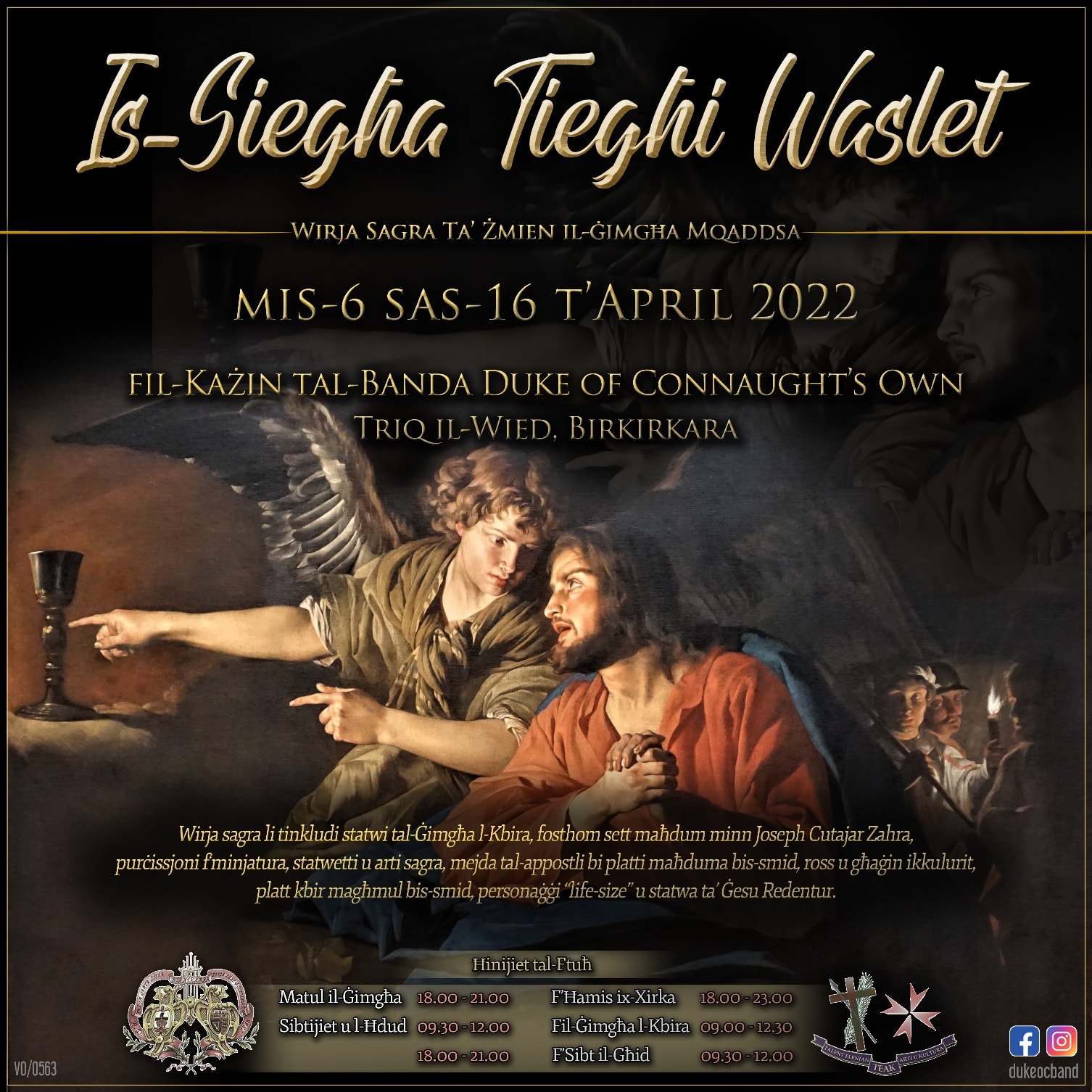 Wirja Sagra "Is-Siegħa Tiegħi Waslet" f'Birkirkara - TVMnews.mt