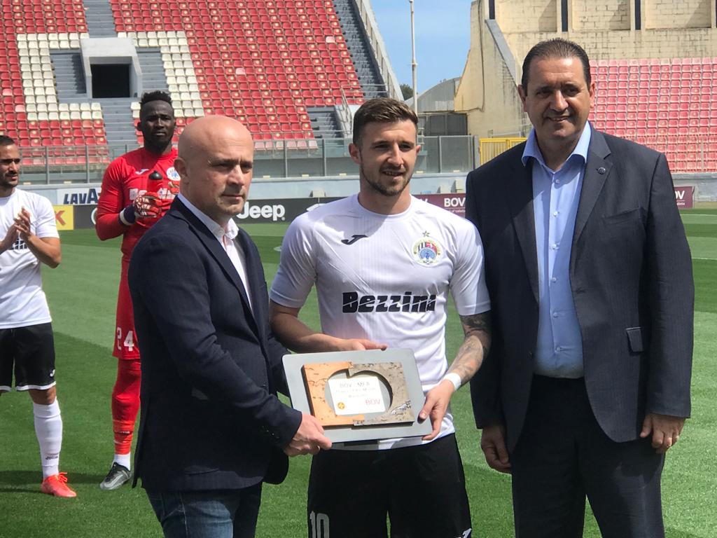 Jurgen Degabriele ta' Hibernians Player tax-Xahar għal Marzu - TVMnews.mt