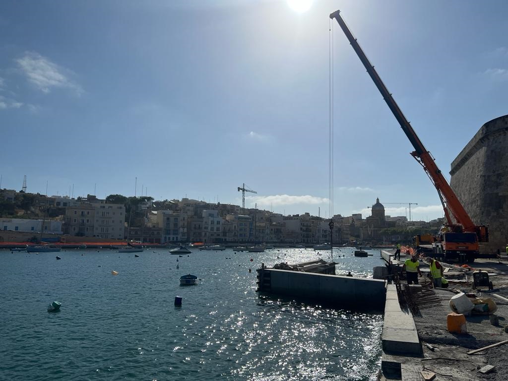 Three quarters of new Sally Port promenade in Vittoriosa completed ...