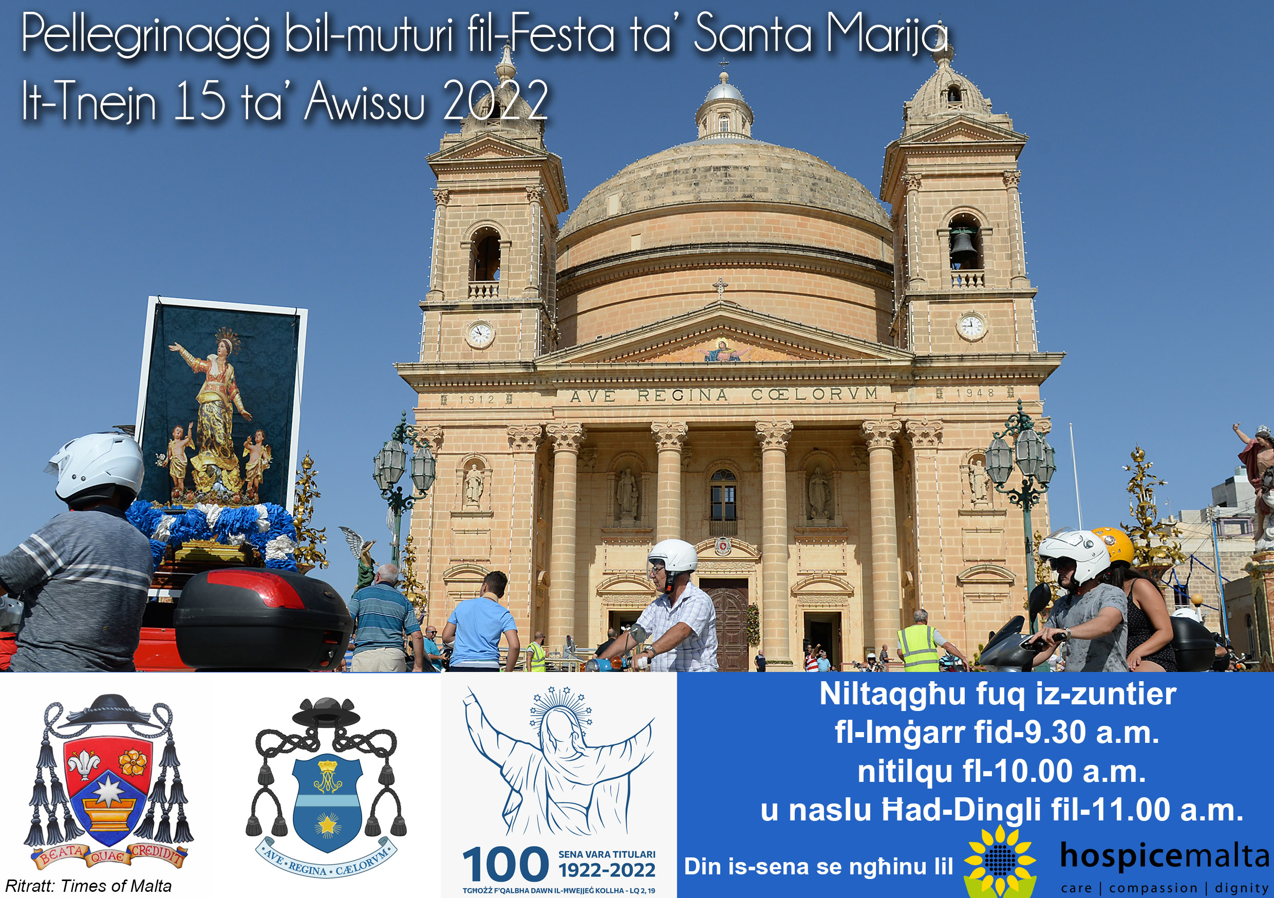 Motorcycle ride on Santa Maria to help Hospice Malta - TVMnews.mt