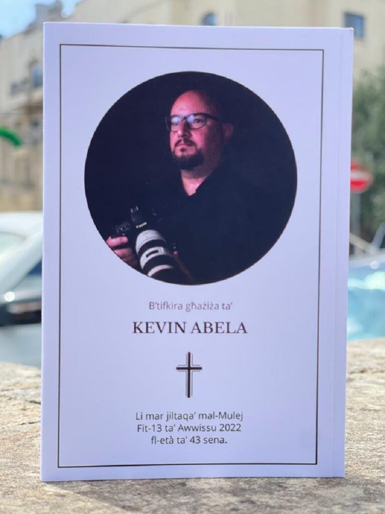 Last farewell given to photographer Kevin Abela - TVMnews.mt
