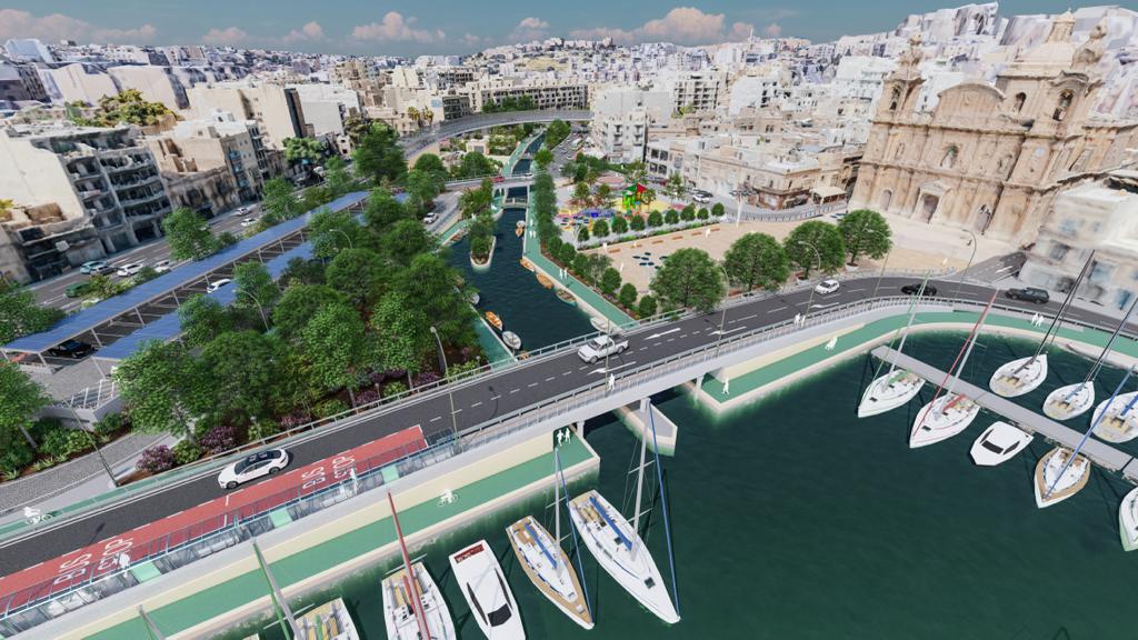Watch: A new panorama of the Msida Creek Project - TVMnews.mt