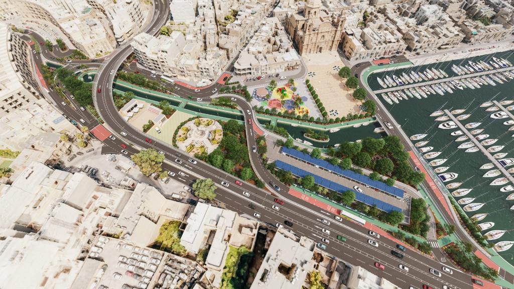 Watch: A new panorama of the Msida Creek Project - TVMnews.mt