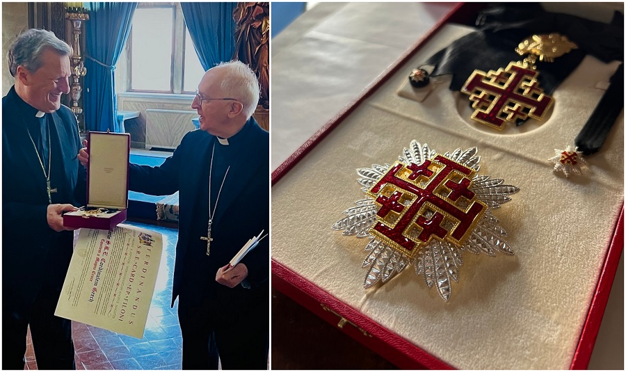 Cardinal Grech honoured by the Order of the Holy Sepulchre of Jerusalem ...
