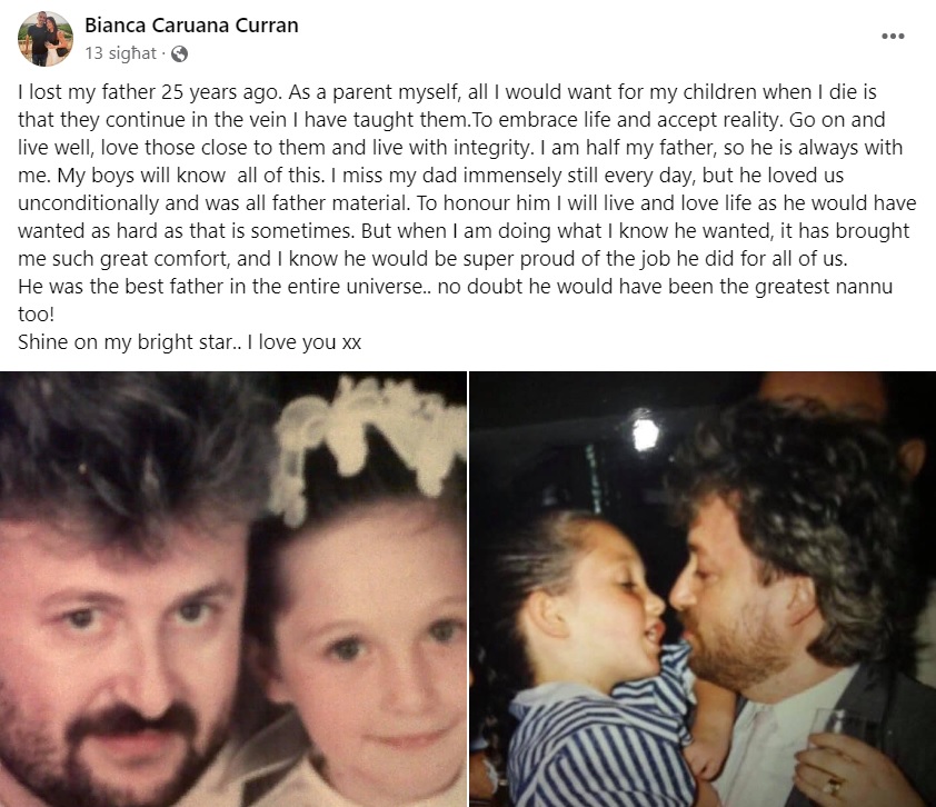 "25 years from your murder dad....I miss you immensely every day ...