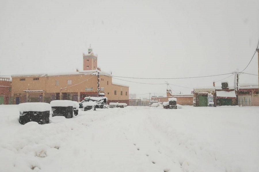 First snowfall in 50 years in Southeast of Morocco - TVMnews.mt