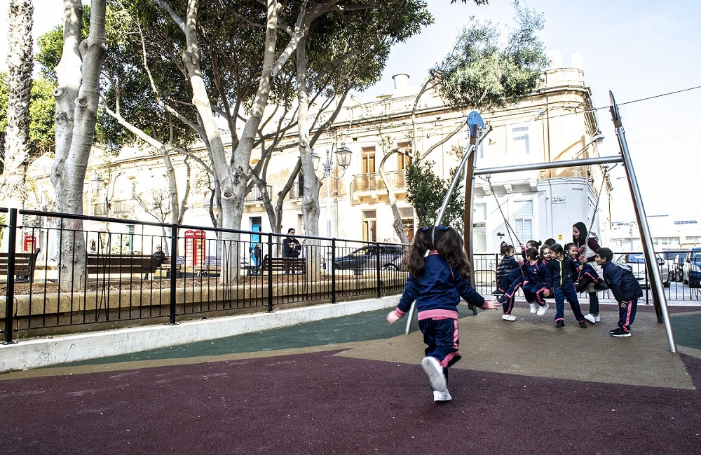 Street near Hamrun square transformed into pedestrian zone and ...