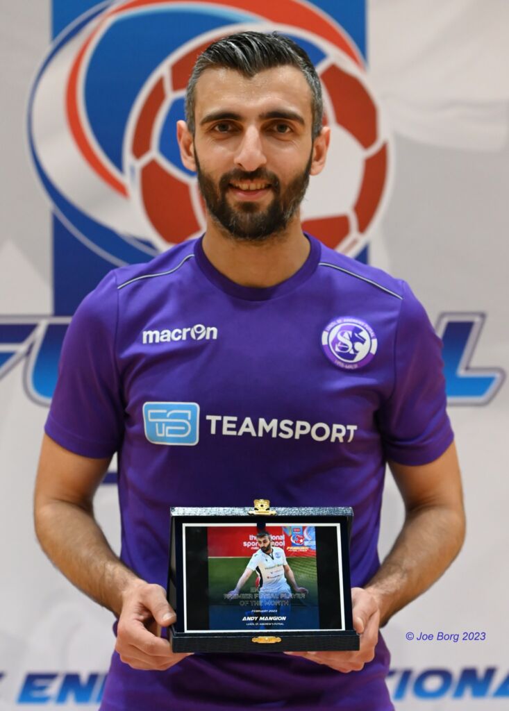 Andy Mangion jirbaħ l-Enemed Plejer tax-Xahar ta’ Frar - TVMnews.mt