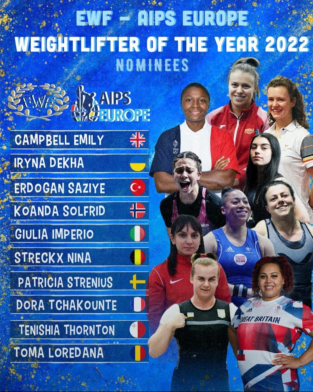 Il-Weightlifter Tenishia Thornton nominata mill-EWF għall-atleta tas ...
