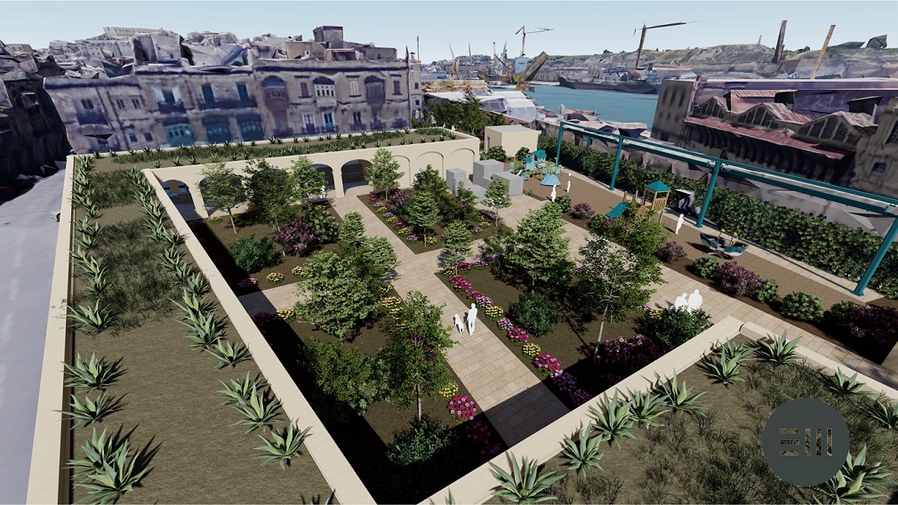 Cospicua land to be developed as an underground parking lot and open ...