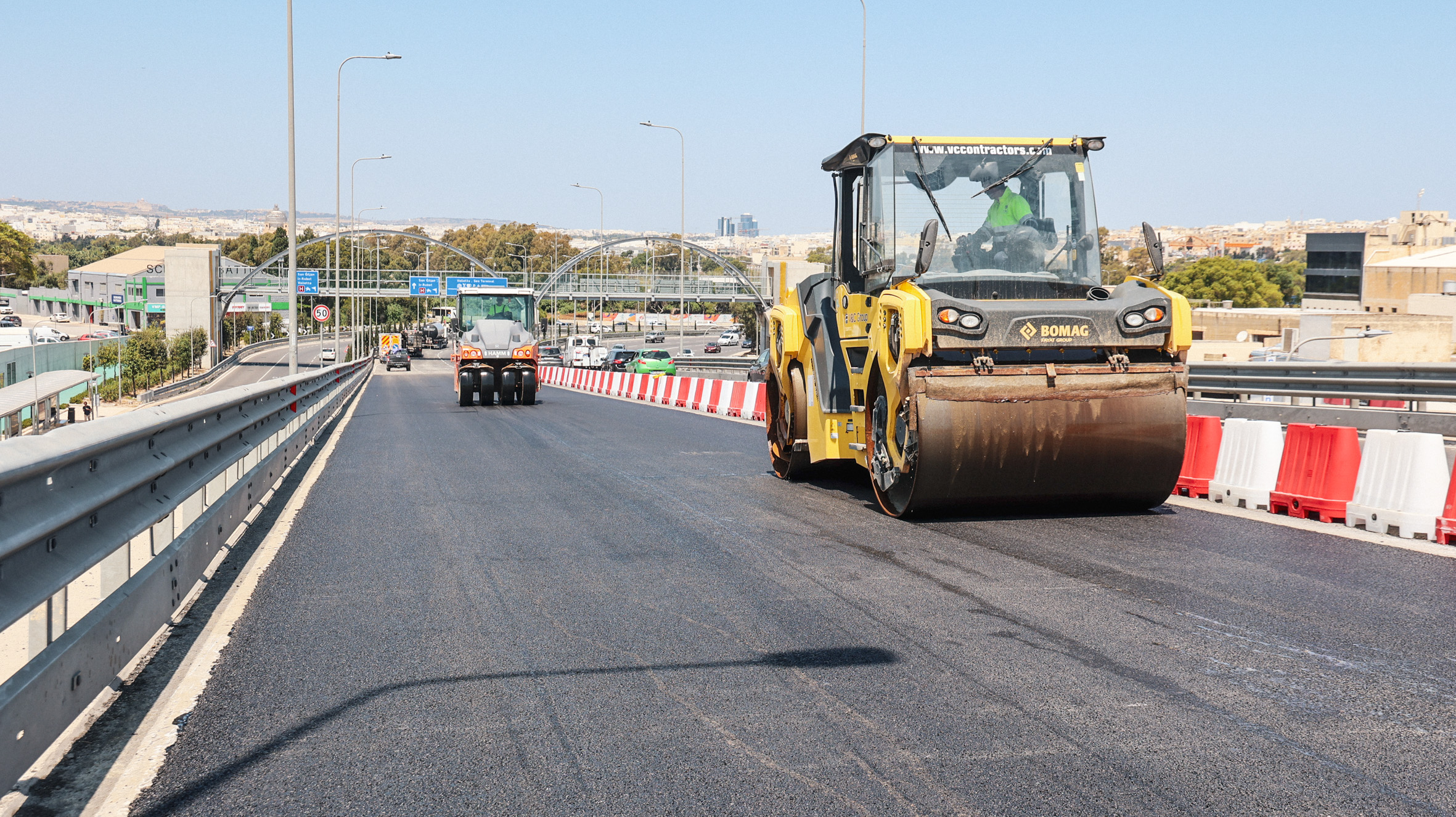 Work completed on flyover area after cooking oil spillage - TVMnews.mt