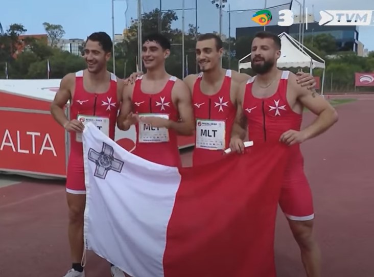 Malta tirbaħ il-4x100m relay tal-irġiel - TVMnews.mt