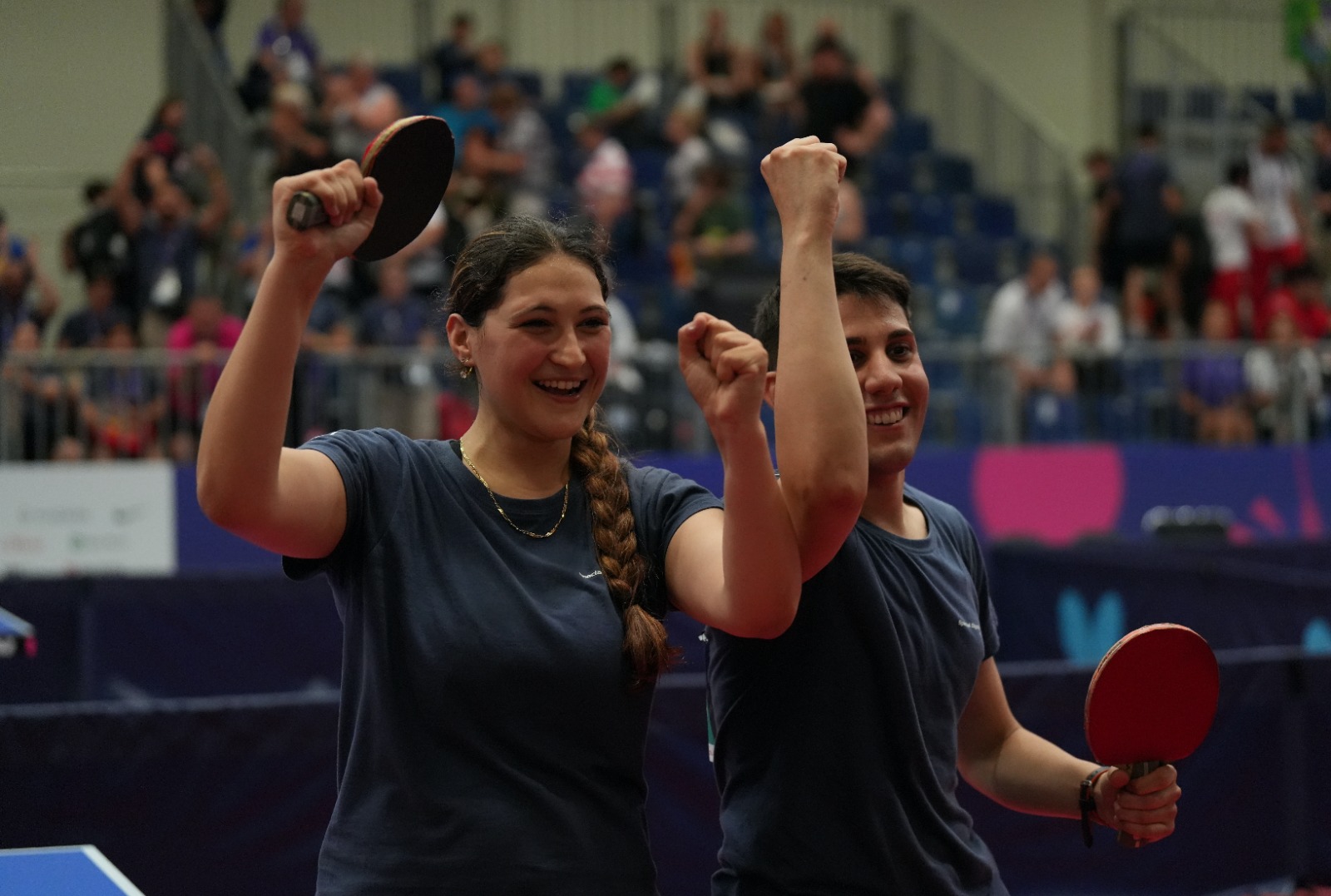 Deheb fil-Men's Unified Doubles Table Tennis permezz ta' Samuel Borg u ...
