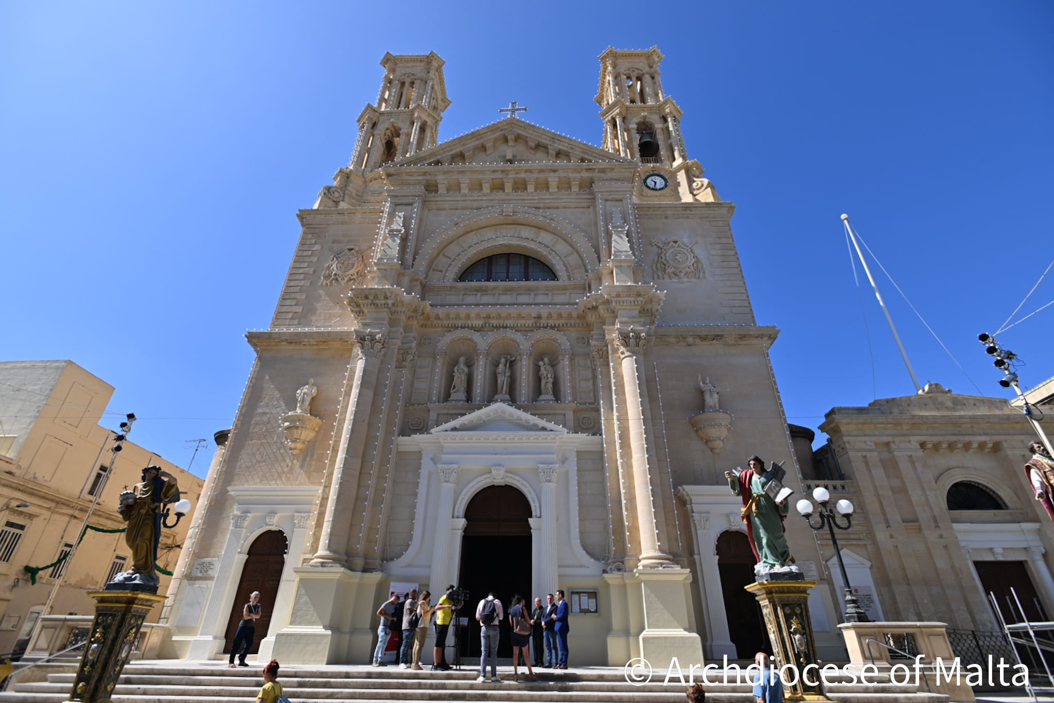 Restoration works on facade of St. Cajetan church in Hamrun completed ...